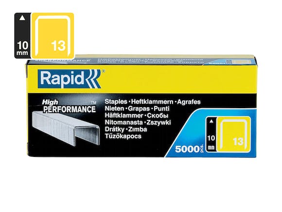 Rapid Finewire Staples Galvanised 13/10 - Pack of 5000 – Onecheq